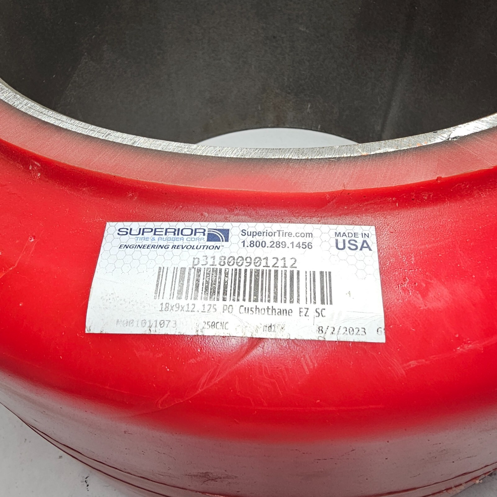 NEW Superior Tire & Rubber P31900901212 Cushothane EZ SC Wheel 18x9x12 ...