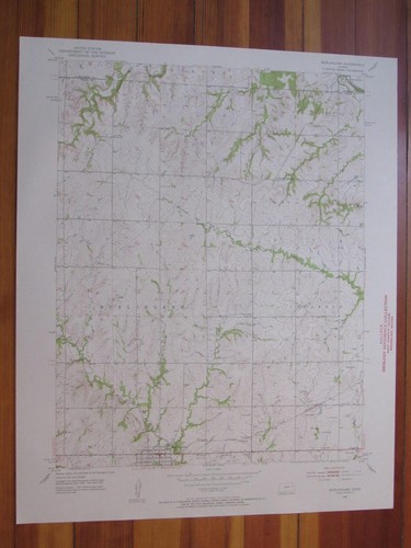 Burlingame Kansas 1953 Original Vintage USGS Topo Map | eBay