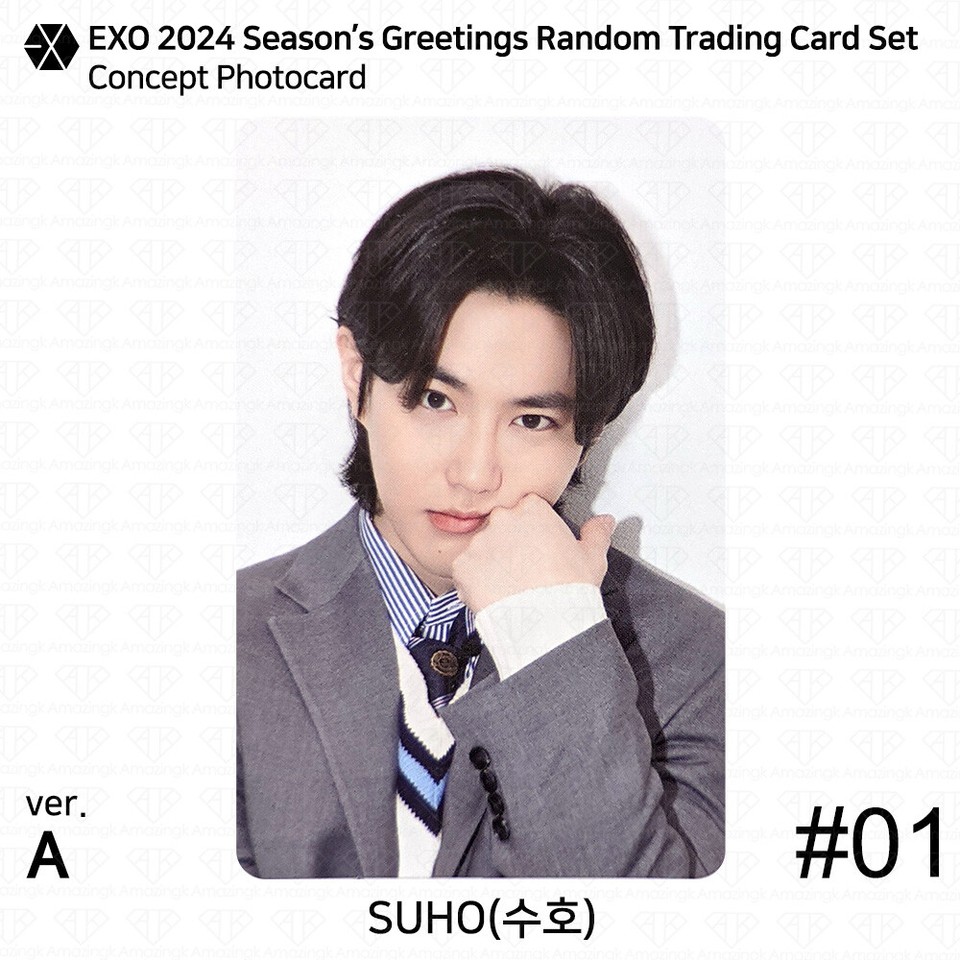 EXO 2024 Season's Greetings Random Trading Card Set Concept Selfie ...
