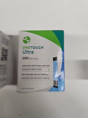 One Touch Ultra Blue Blood Glucose Test Strips - 100 Count (22895 ...