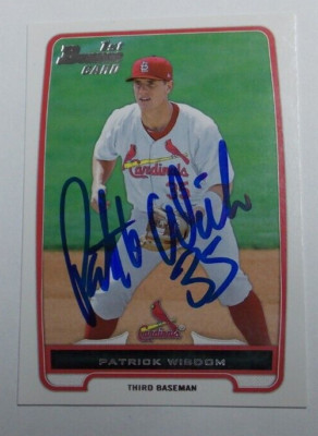 Patrick Wisdom autographed 2012 Bowman 1st card #BDPP28 | eBay