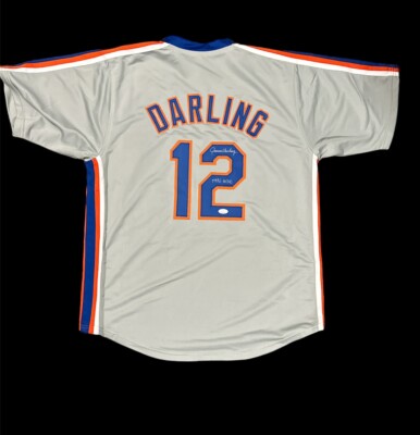 New York Mets Ron Darling signed Custom Jersey with Inscriptions & JSA ...