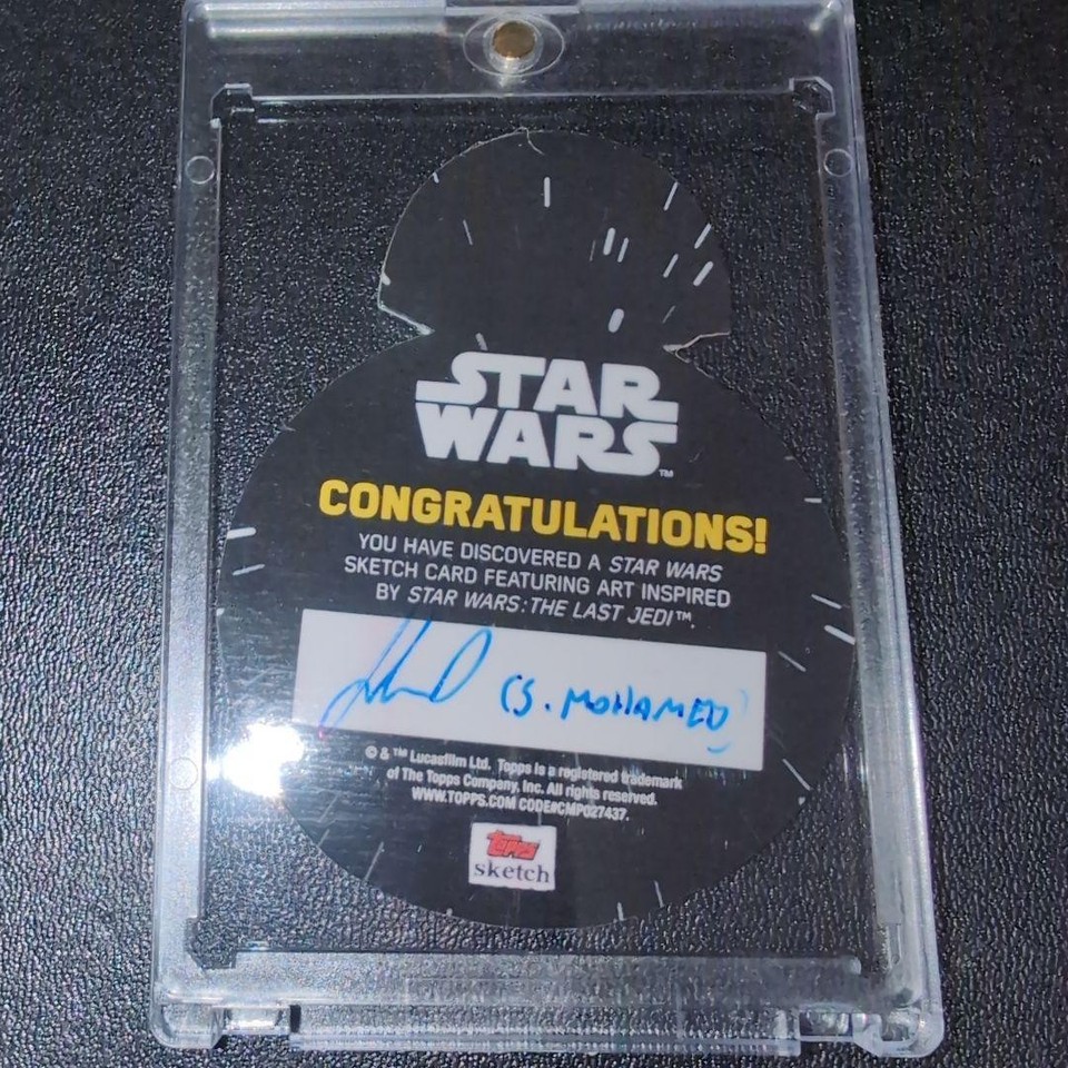 Topps Star Wars Topps Snoke Autographed Sketch Card | eBay
