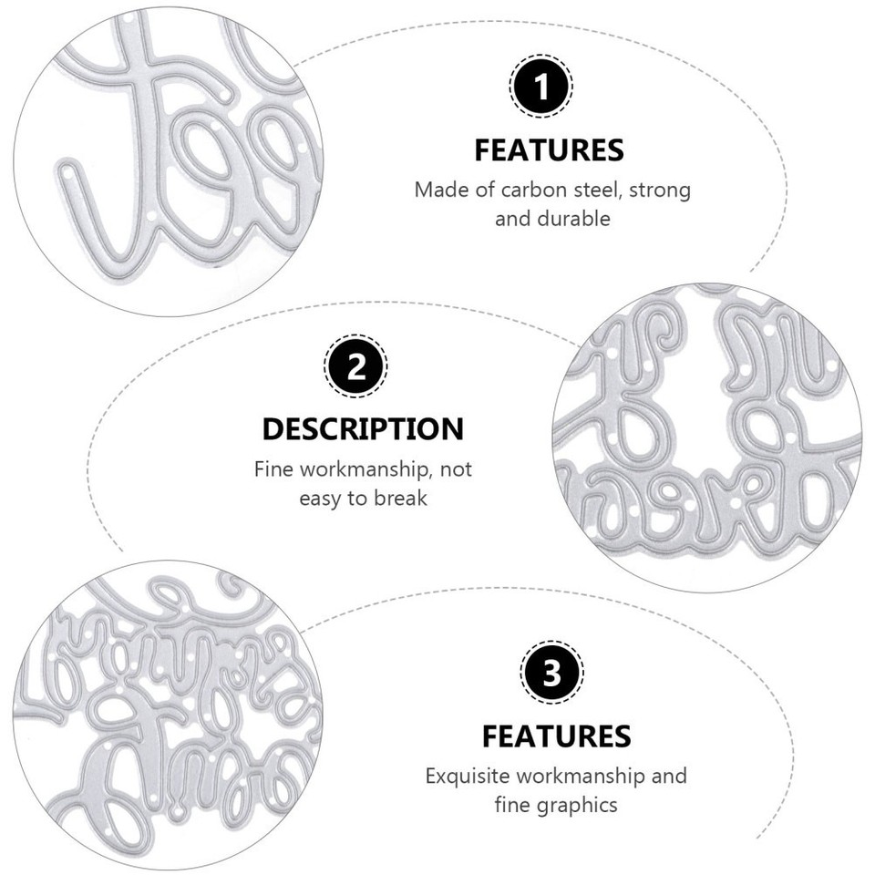 6 Pcs Craft Dies Embossing Stencil Metal Template For Scrapbook | eBay ...