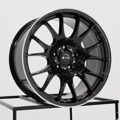 18x8/18x9 Vors TR14 5x115 35/35 Black Wheels Rims Set(4) 73.1 | eBay