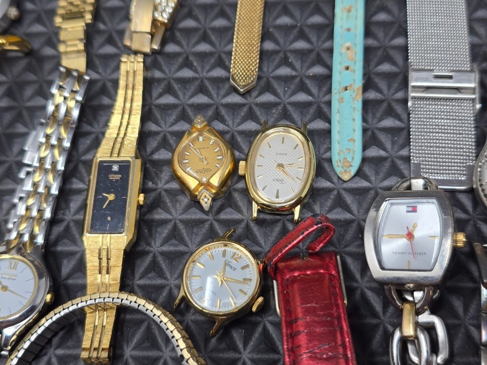 Vintage Women's Watch Lot of 80 ASIS Estate Lot Gucci Bulova Tag Fossil ...