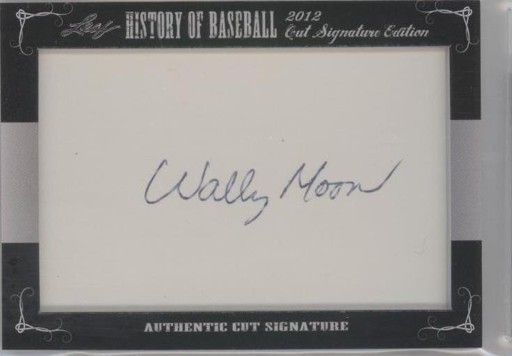 2012 Leaf History of Baseball Cut Signature Edition - Wally Moon (AU ...