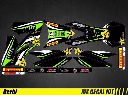 MX Decal Kit For Derbi 50 - Bud | eBay