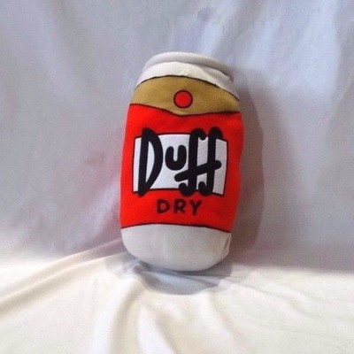 12" PLUSH UNIVERSAL STUDIOS THE SIMPSONS DUFF DRY BEER CAN | eBay