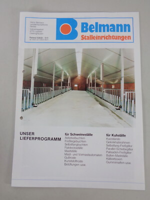 Brochure Belmann Stable Equipment - Delivery Program | eBay UK