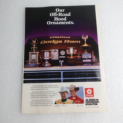 Vintage Print Ad Goodyear Dodge Ram Sports Illustrated Feb 17, 1986 | eBay