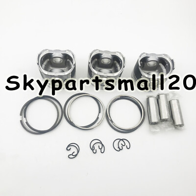 3 Sets STD Piston & Ring for Isuzu 3AE1 Iseki E3AE1 Engine | eBay