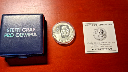 STEFFI GRAF, Pro Olympia, Silbermedaille, 1988; | eBay.de