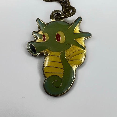 1990s Pokemon retro Vintage Metal charm key chain Japan Nintendo Horsea ...