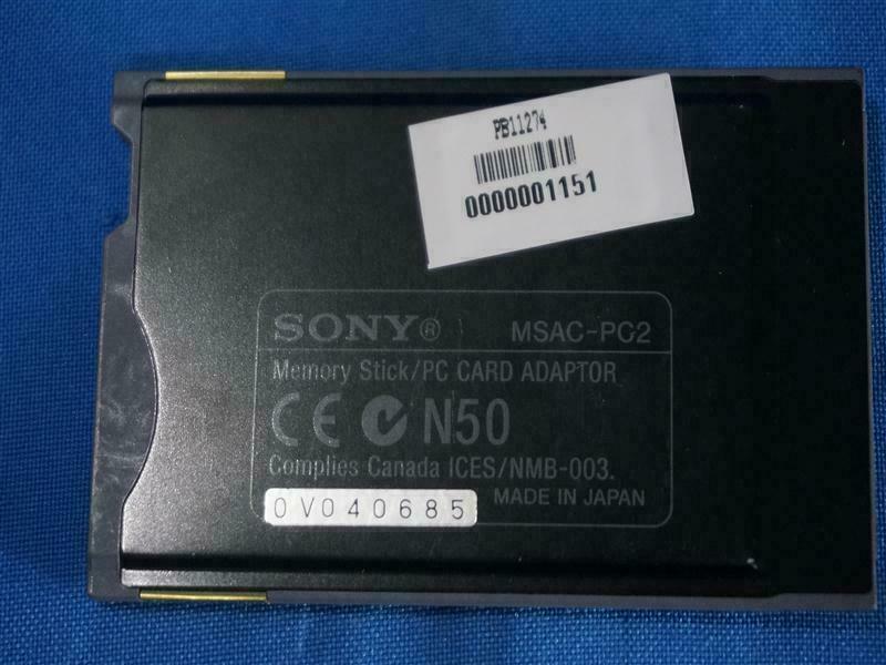 Sony Memory Stick Pc Card Adapter Msac Pc2 For Sale Online Ebay