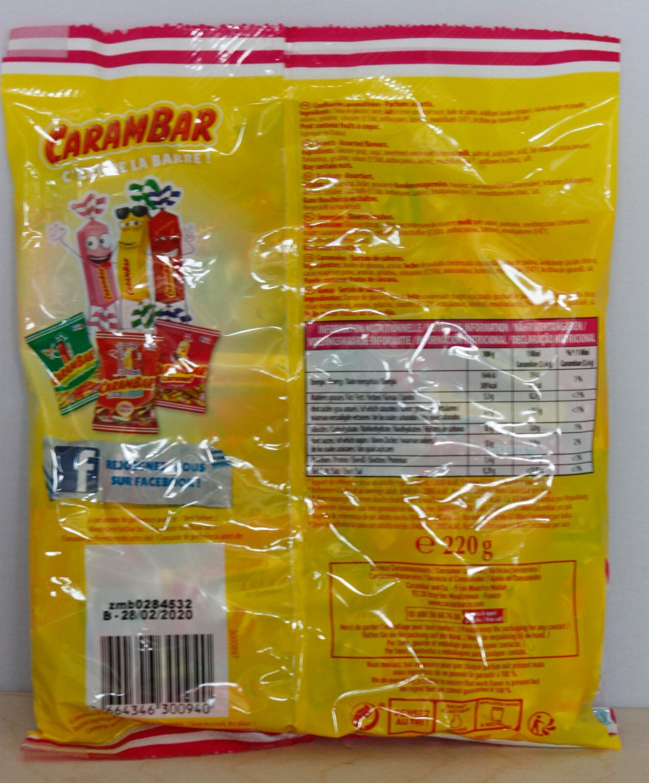 NEW 1 X Carambar Minis Sweets - 220g French Chewy Bonbons Gift Mix ...