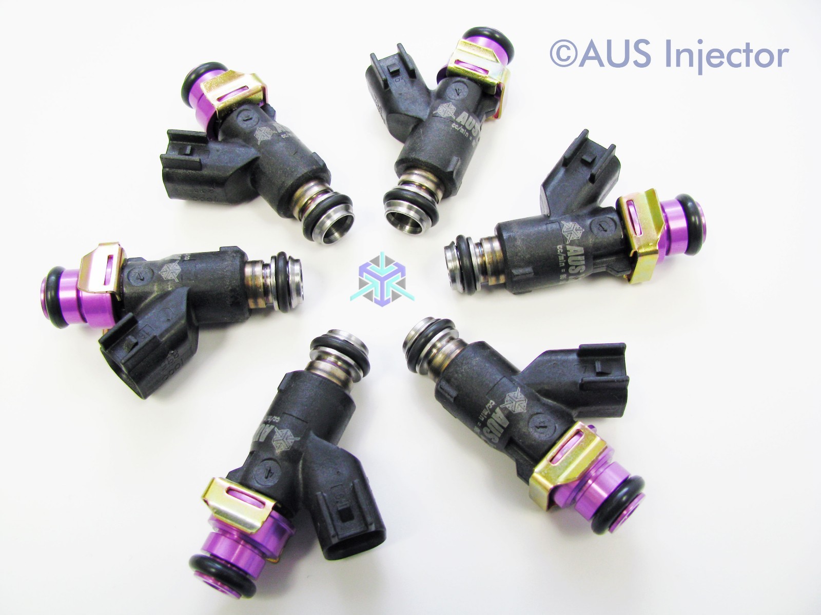 Set of 6 AUS Injectors 1400cc HIGH FLOW fit M3, C32, SLK32, 911/996 ...