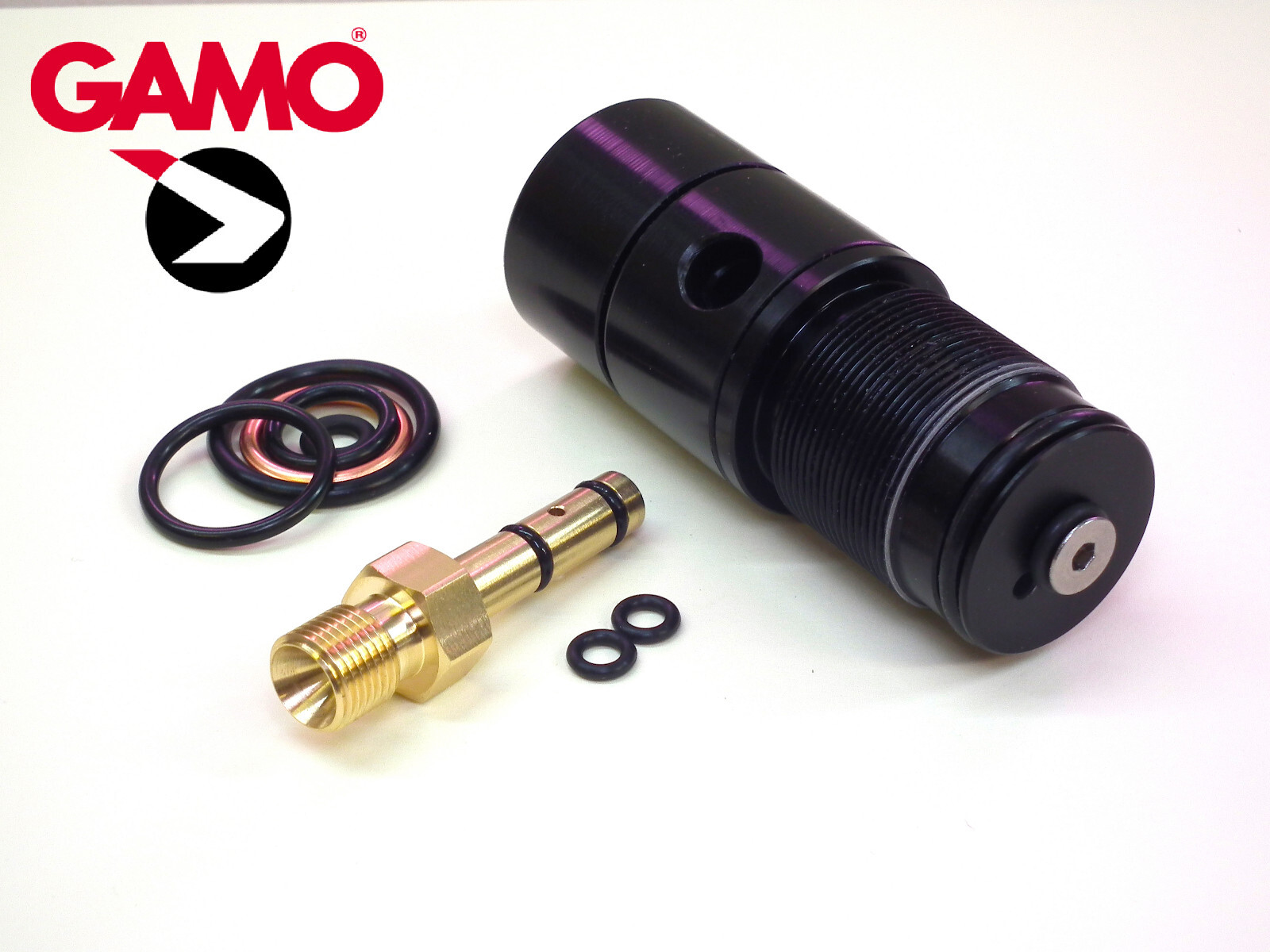 Gamo Custom Air Rifle Quick-Fill with Pressure Gauge + Spares Probe ...