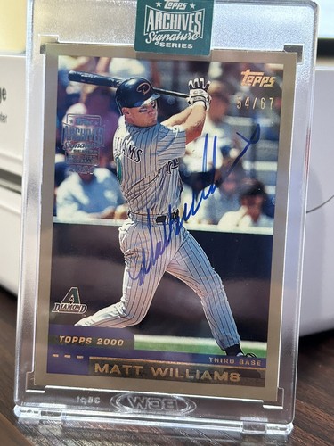 2024 Topps Archives Signature Series MATT WILLIAMS Autograph Auto # 54/ ...