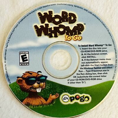 Word Whomp To Go Wild Wacky Word Romp 2004 PC CD ROM | eBay