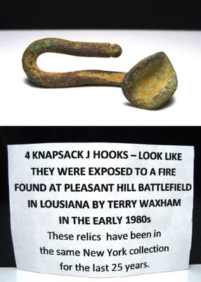 Pleasant Hill LA Civil War Relic Burned Union Knapsack Hook Dug by ...