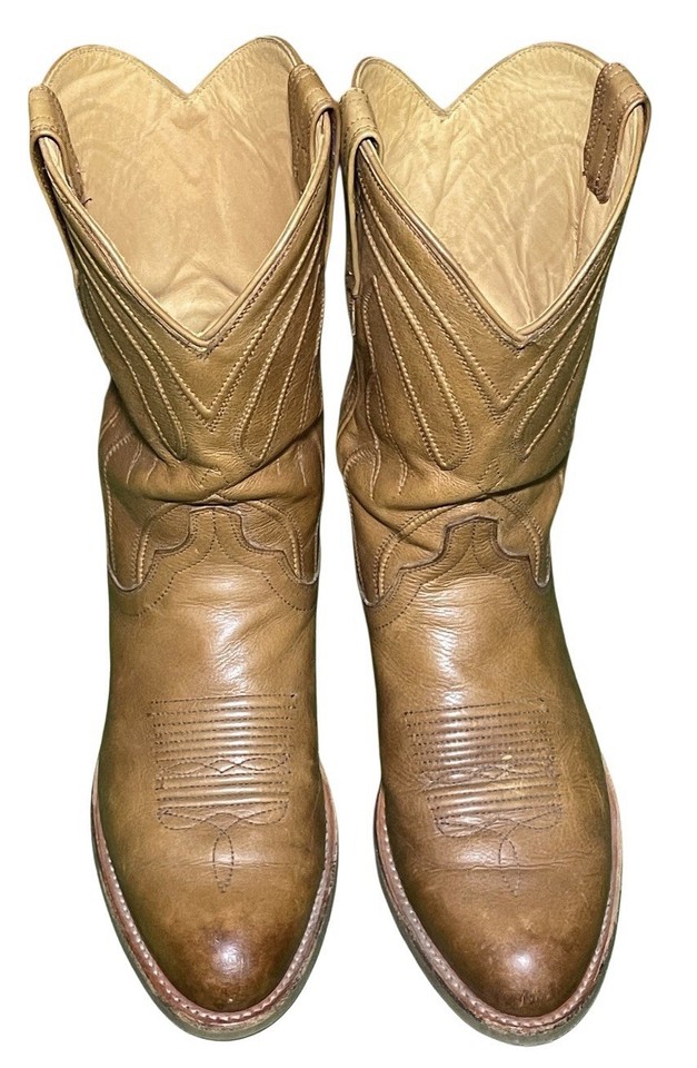 Tecovas The Jason Cowboy Boots Vibram Caramel Brown Men's Size 10.5 D ...