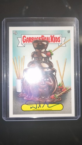 Garbage Pail Kids Chocolate Fountain Card Signed By Artist David Gross ...