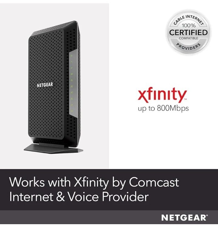 NETGEAR CM1150V Nighthawk Multi-Gig Speed Cable Modem for XFINITY Voice ...