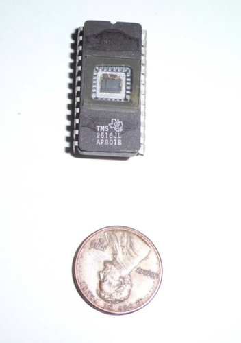 Vintage 16K (2K x 8) UV Erasable EPROM Texas Instruments TMS2516JL DIP ...
