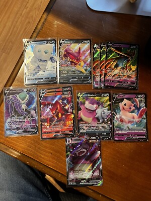 Pokémon V Vmax Lot Calyrex Mew Slowbro Slowking Zacian Darmanitan ...