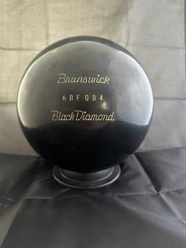 Vintage 1976 Brunswick Black Diamond Bowling Ball Undrilled with ...