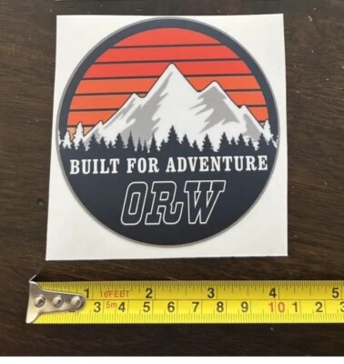 ORW OFFROAD WAREHOUSE built for adventure STICKER DECAL overland utv ...