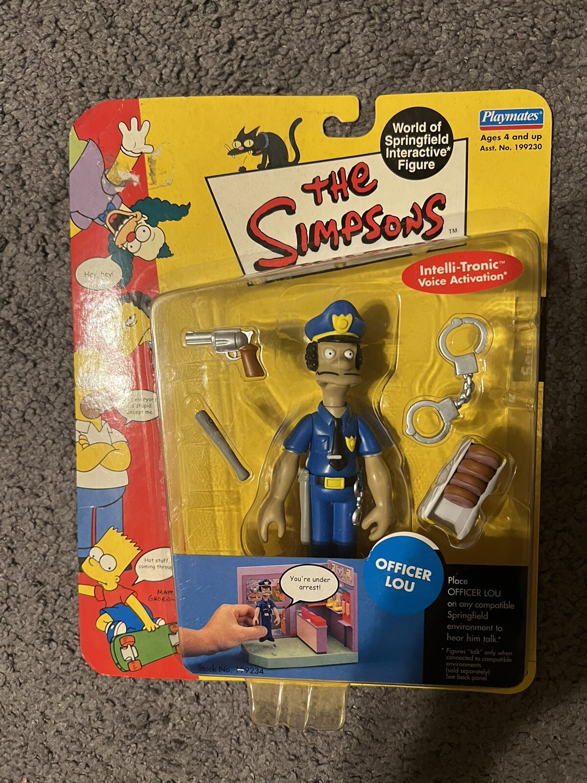 The Simpsons OFFICER LOU Series 7 World Of Springfield Figure Playmates ...