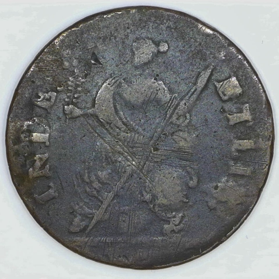 ~EARLY AMERICAN COPPER~ 1785 Connecticut Colonial Copper Penny Rare ...