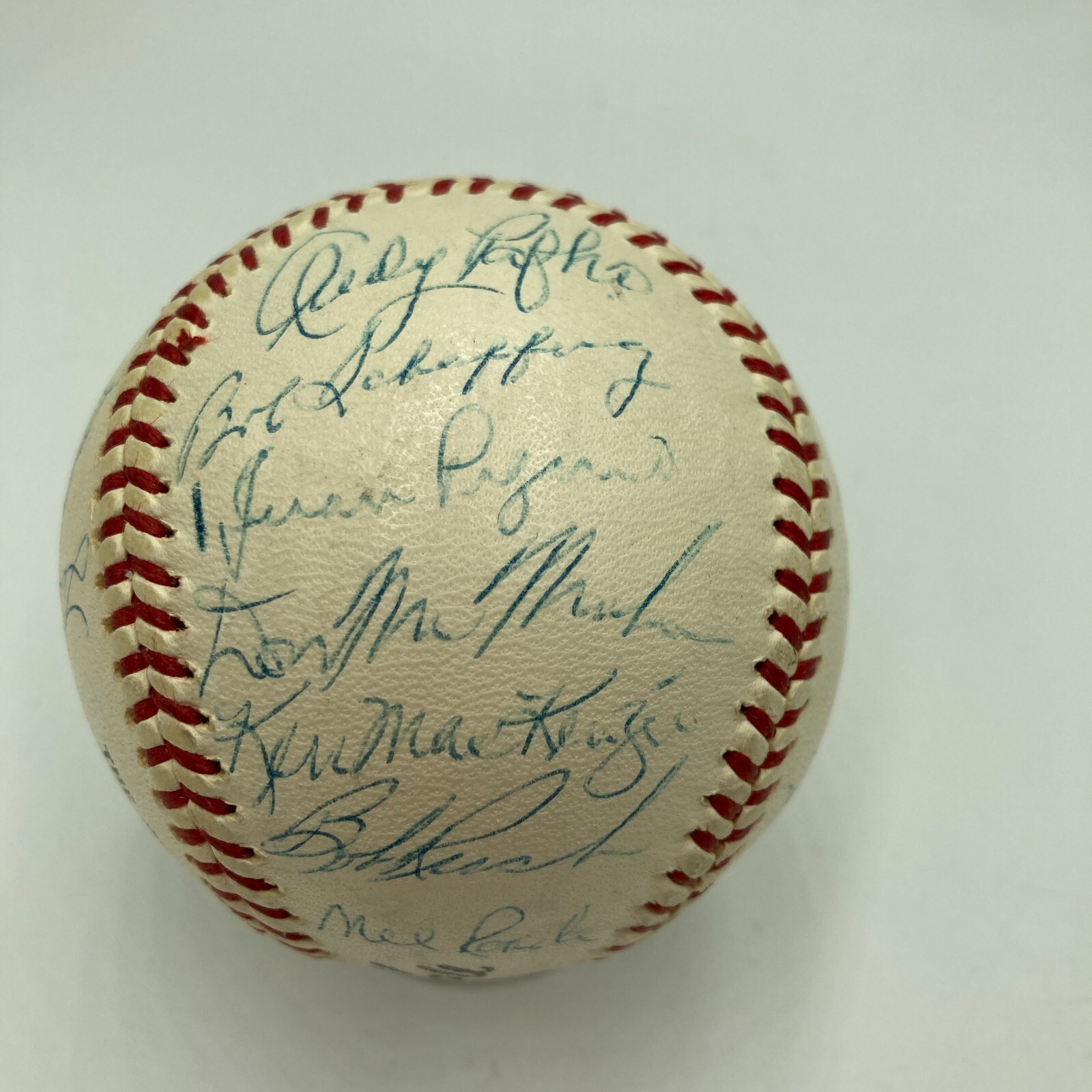 Beautiful Hank Aaron 1960 Milwaukee Braves Team Signed Baseball With ...