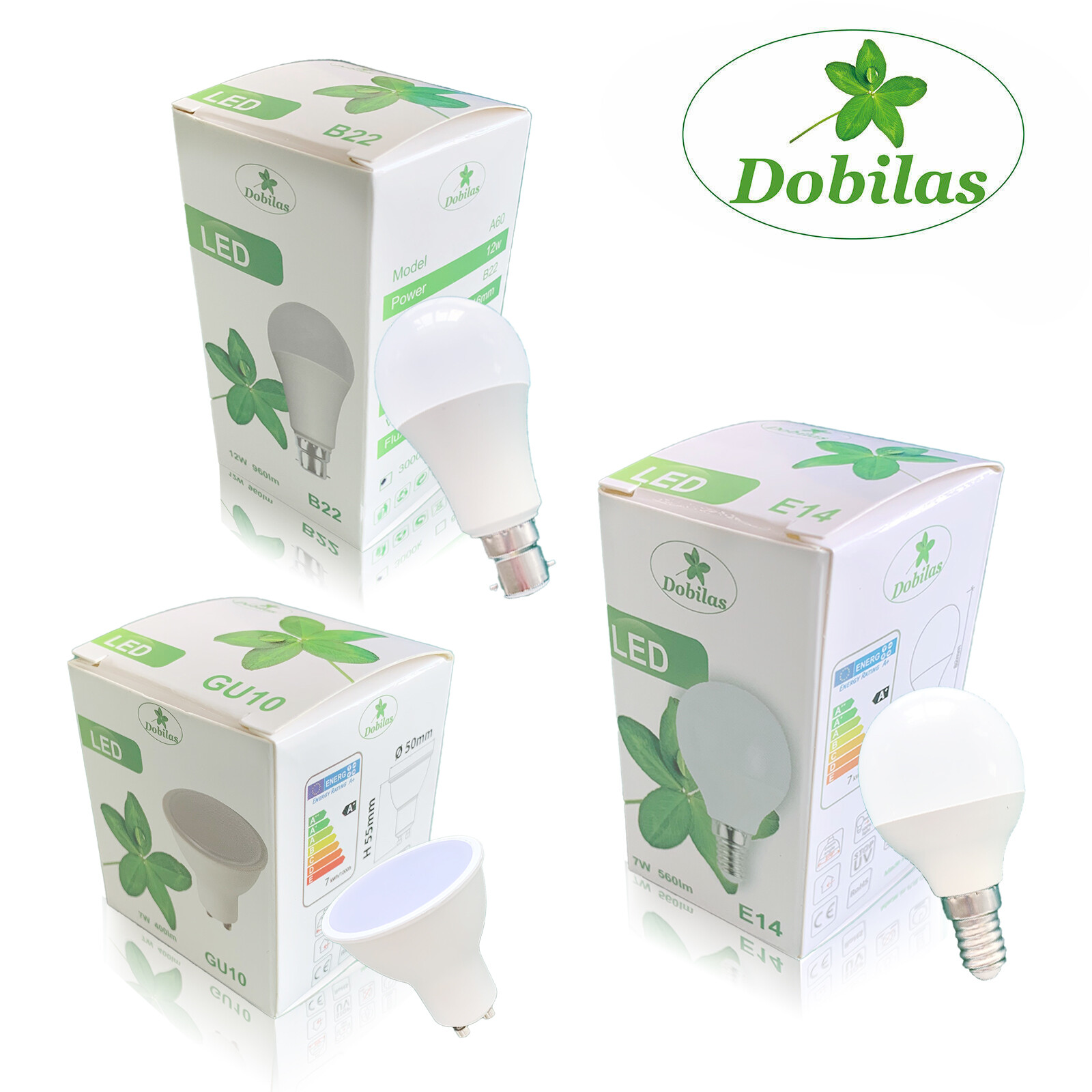 LED GLS Bulbs 7W = 60W 12W = 100W WATT BC B22 ES E27 GU10 SES E14 3000k ...