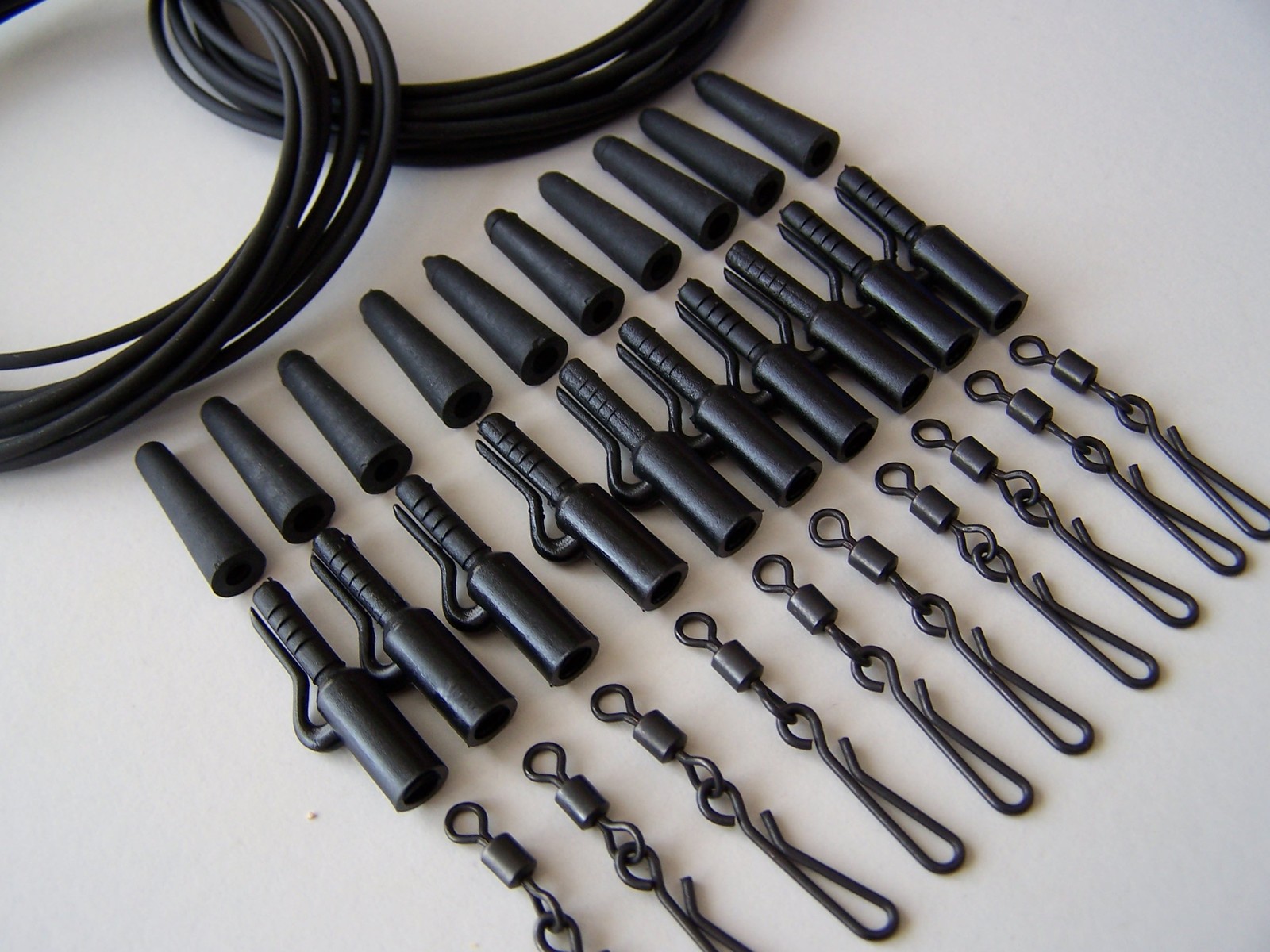 Fishing Tackle weight lead clips MATT BLACK Quick links swivels carp ...