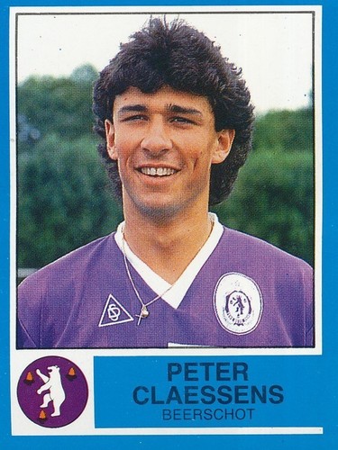 050 PETER CLAESSENS BELGIQUE BEERSCHOT STICKER FOOTBALL 87 PANINI | eBay