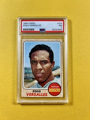 1968 Topps #315 Zoilo Versalles Los Angeles Dodgers PSA 7 NM NEAR-MINT ...