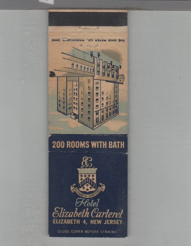 Matchbook Cover Elizabeth Carteret Elizabeth, NJ | eBay