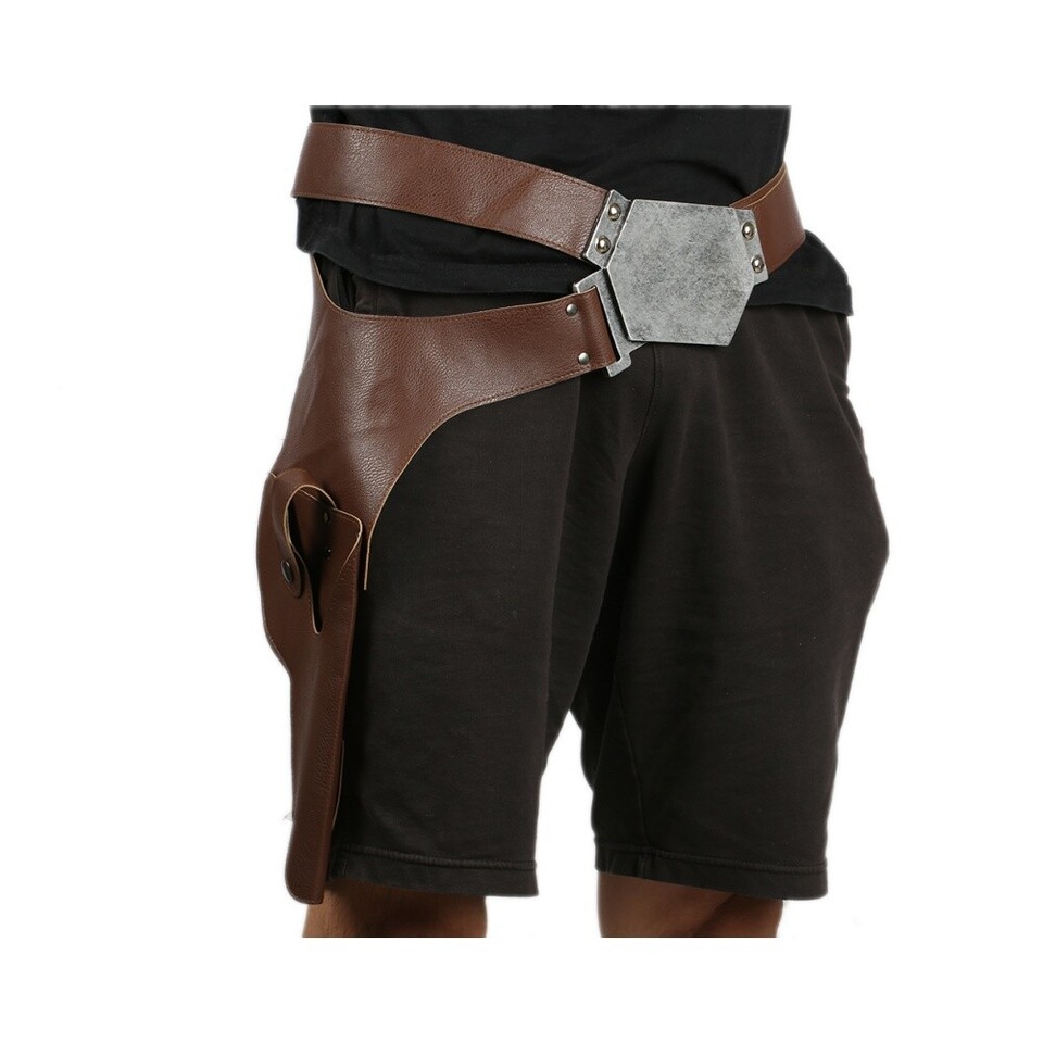 Xcoser Han Solo Belt Holste The Force Awakens Leather Cosplay Props ...