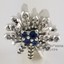 DAZZLING FIREWORKS Authentic PANDORA Blue CRYSTAL Charm 797518NCB NEW w ...