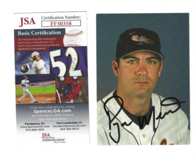 Autographed Signed Ryan Minor Baltimore Orioles Picture Postcard Card ...