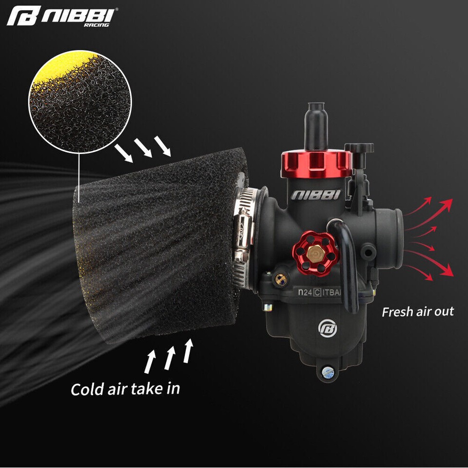 NIBBI 45mm High Flow Air Filter Pod For Honda CB750 1977 1978 1979 ...