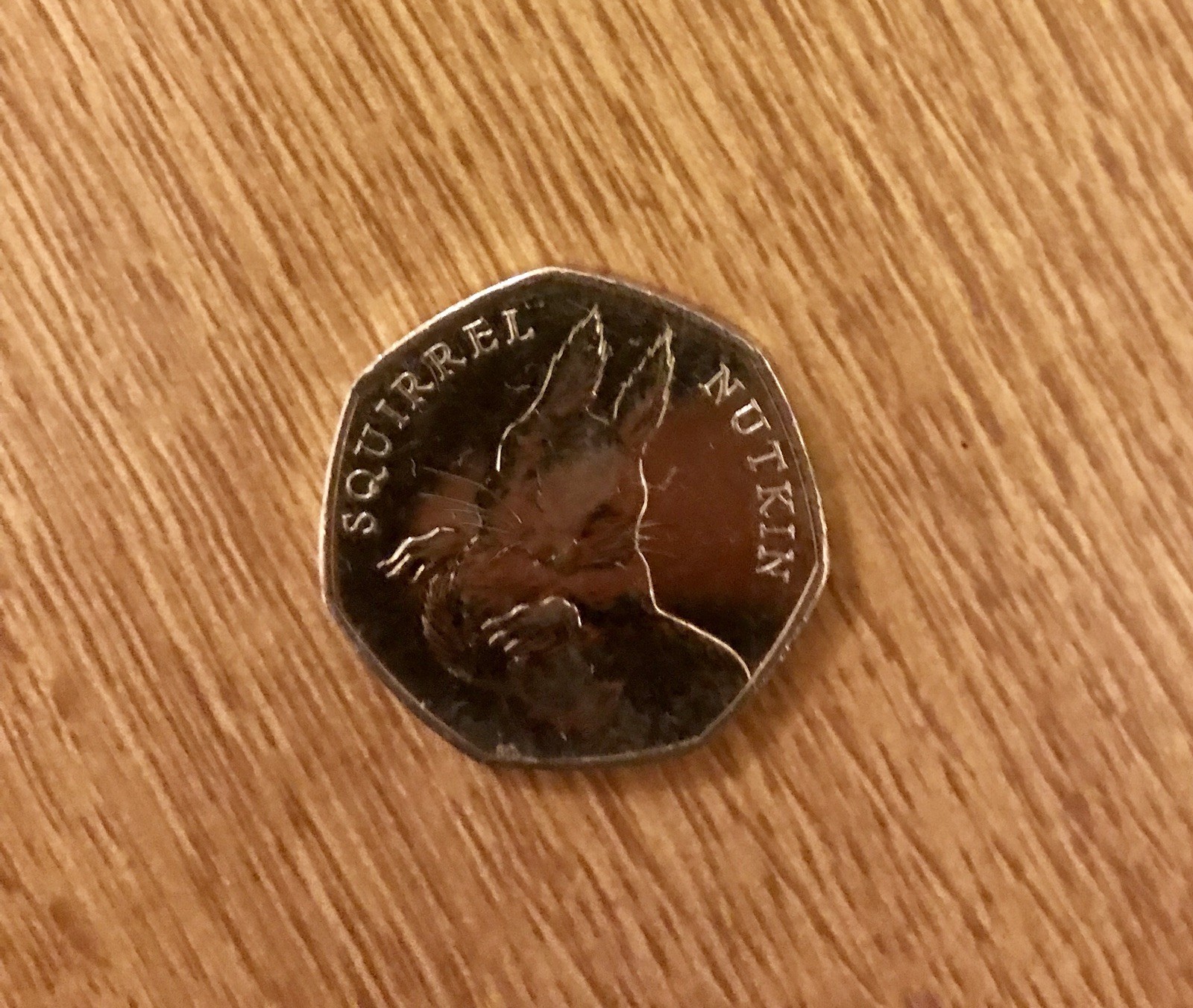 Rare 2016 Squirrel Nutkin 50 Pence Coin Circulated 50p - Peter Rabbitt ...
