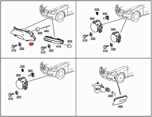 Genuine MERCEDES A207 C207 S212 Drl Daytime Running Light Right Led ...