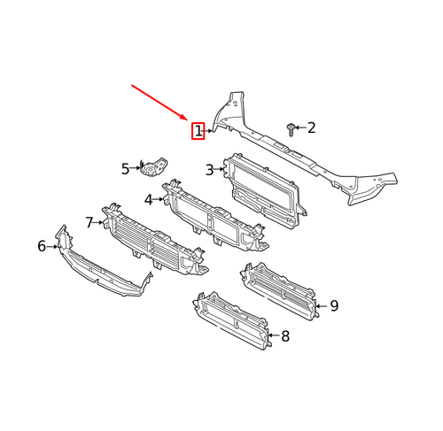 VOLVO S60 MK3 Front Radiator Support Access Cover 32277308 NEW GENUINE ...