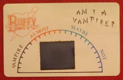 ULTRA RARE Buffy the Vampire Slayer Promotional Am I a Vampire Card ...