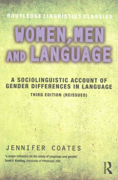 Women, Men and Language : A Sociolinguistic Account of Gender ...