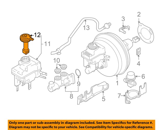 BMW 5 E60 Brake Fluid Reservoir Cap With Warning Switch 34316761075 OEM ...